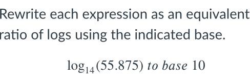 Solved Rewrite each expression as an equivalent ratio of | Chegg.com