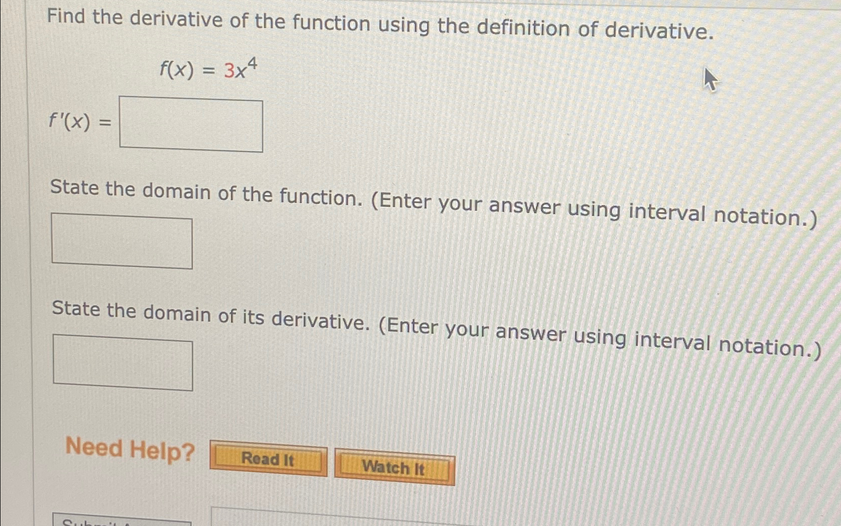 Solved Find the derivative of the function using the | Chegg.com