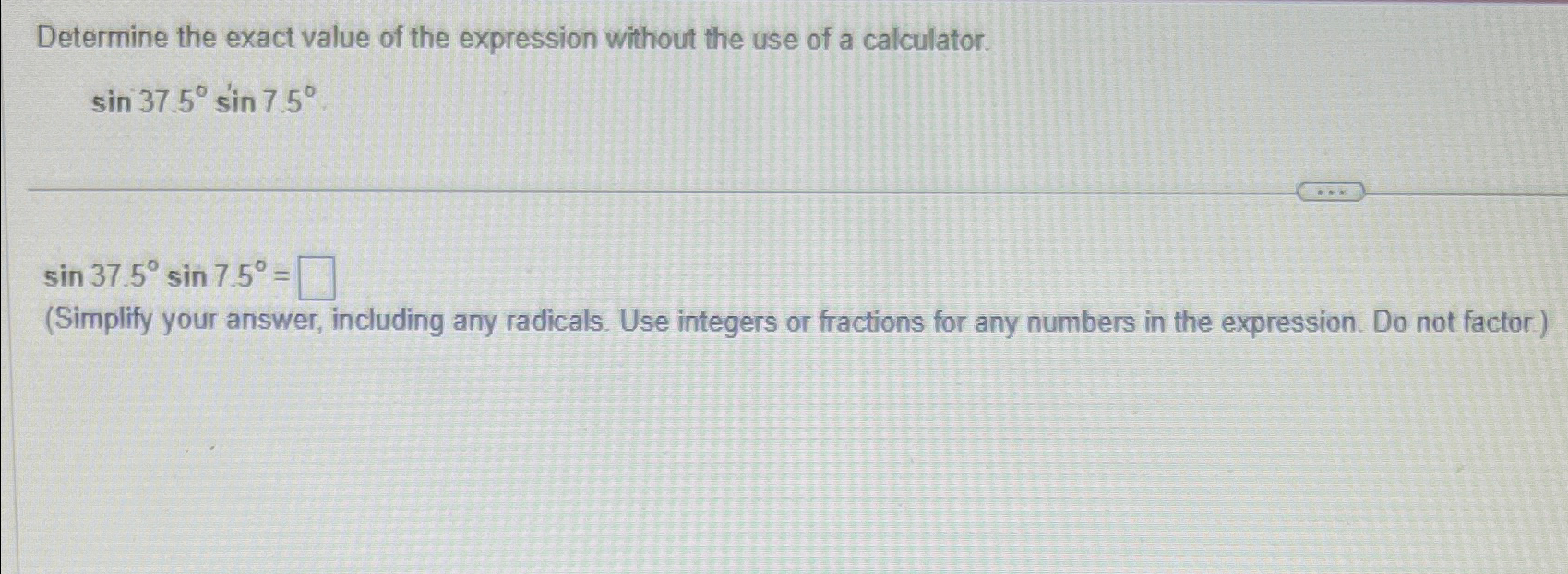 Solved Determine the exact value of the expression without | Chegg.com