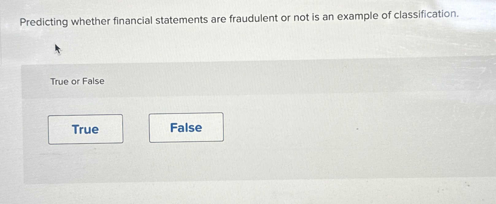 Solved Predicting whether financial statements are | Chegg.com