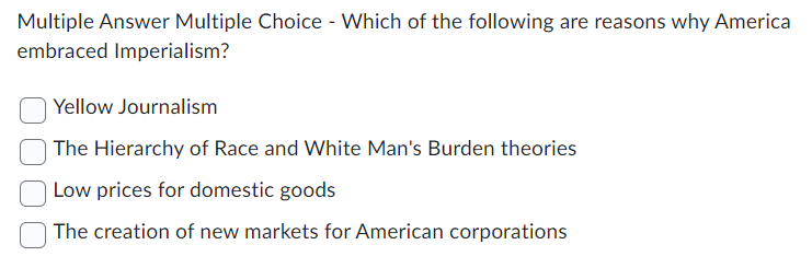 Solved Multiple Answer Multiple Choice - ﻿Which of the | Chegg.com