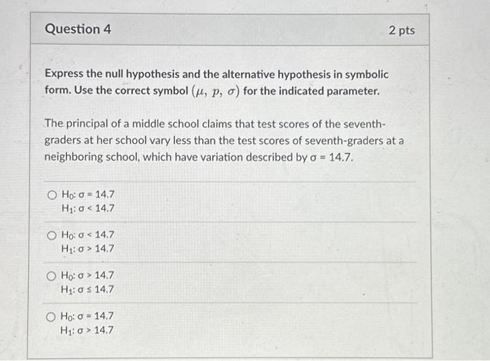 Solved Express the null hypothesis and the alternative | Chegg.com