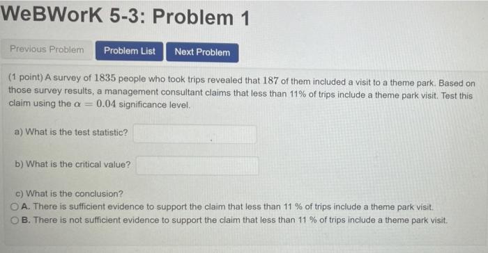 Solved WebWork 5-3: Problem 1 Previous Problem Problem List | Chegg.com