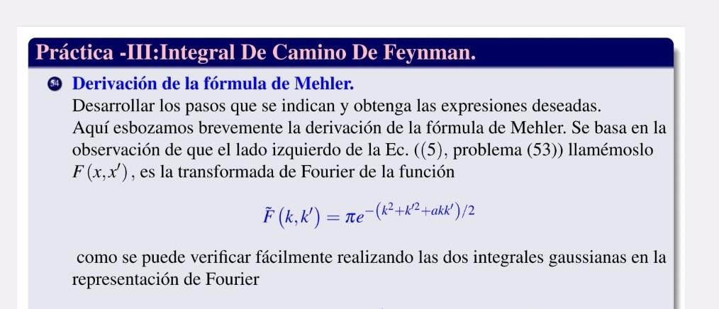 Derivación de la fórmula de Mehler. Desarrollar los | Chegg.com