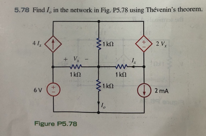 Solved 5.66 Find V. in the network in Fig. P5.66 using | Chegg.com