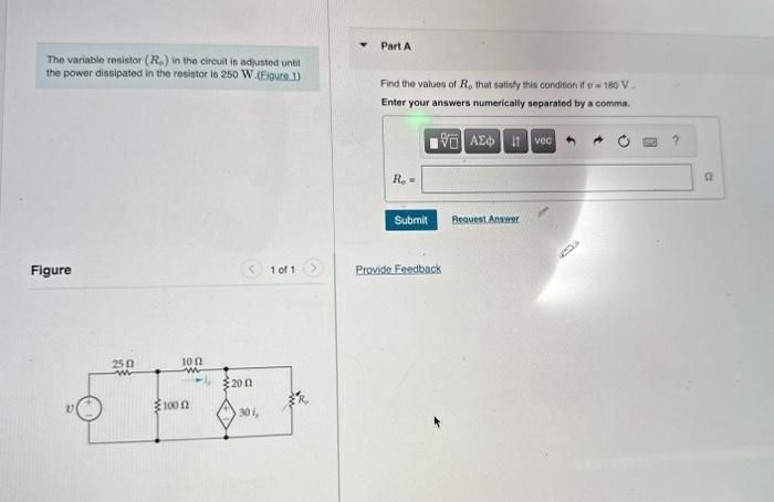 Solved The variable resistor (R0) in the cireul is adjusted | Chegg.com