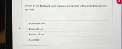 Solved Which of the following is an example of a species | Chegg.com