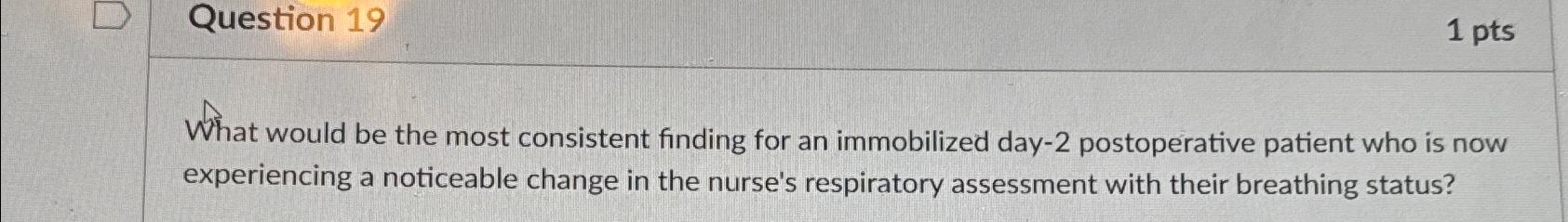 Solved Question 191 ﻿ptsWhat would be the most consistent | Chegg.com
