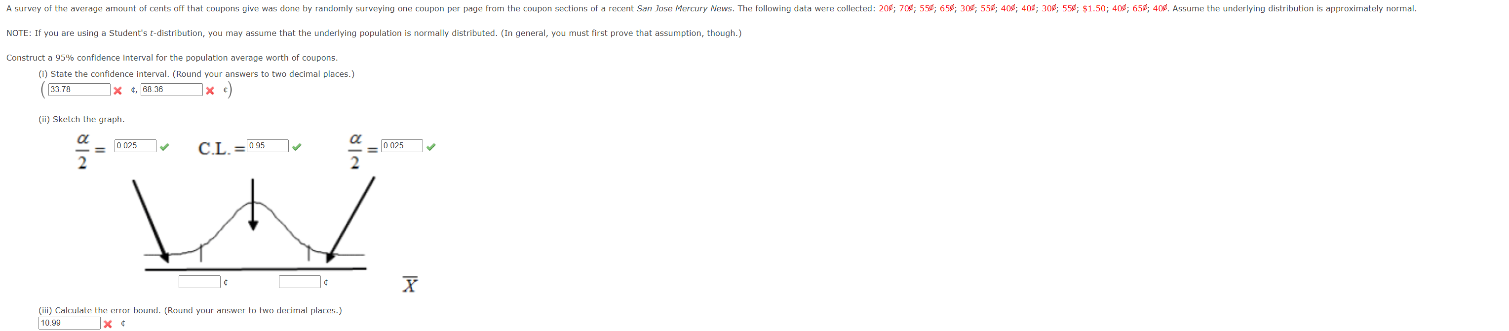 Solved NOTE: If you are using a Student's \( ﻿t | Chegg.com