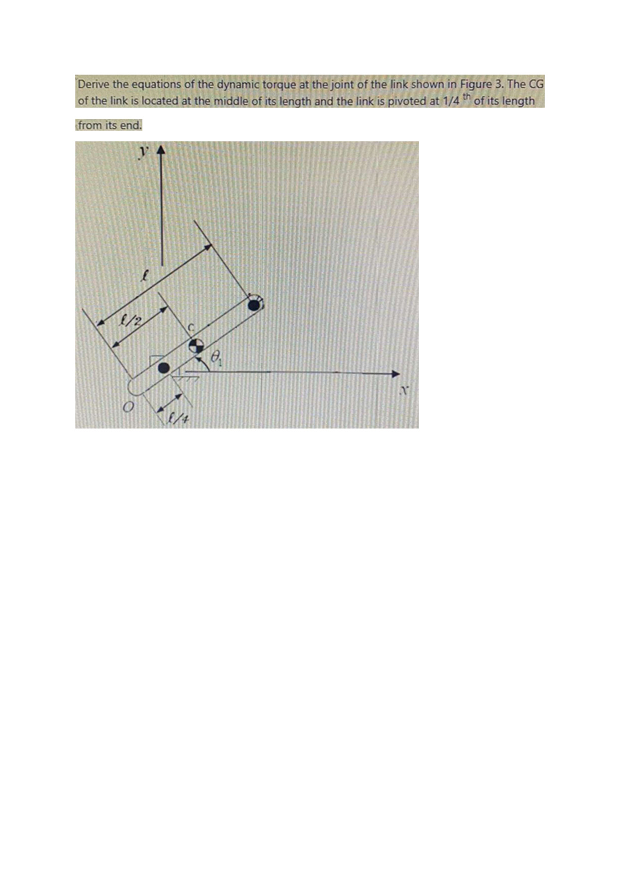 Solved Derive the equations of the dynamic torque at the | Chegg.com