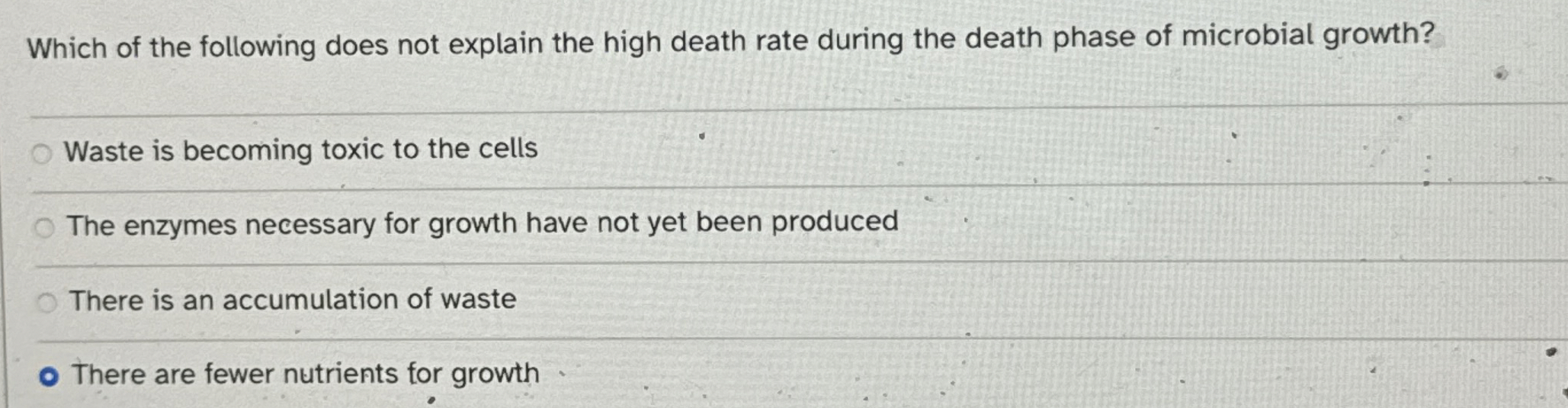 Solved Which of the following does not explain the high | Chegg.com