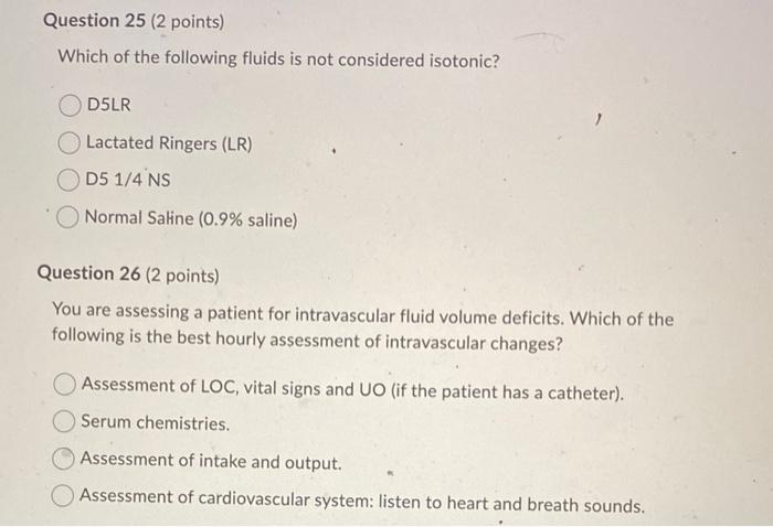 Solved Which of the following fluids is not considered | Chegg.com