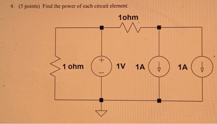 Solved 1. (5 points) Find the power of each circuit | Chegg.com
