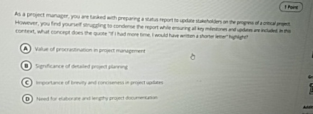 Solved As a project manager, you are tasked with preparing a | Chegg.com