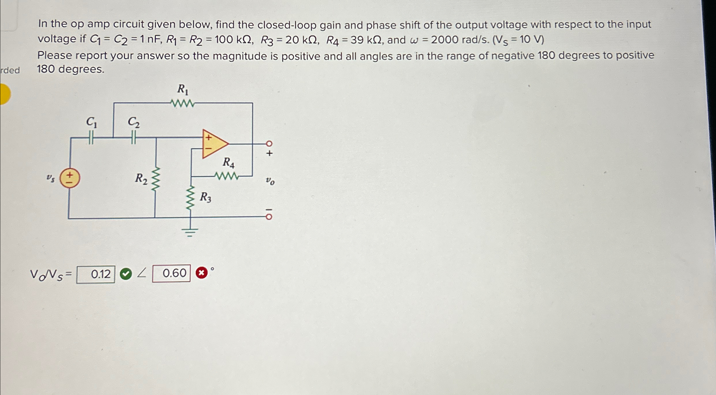 Solved In the op amp circuit given below, find the | Chegg.com