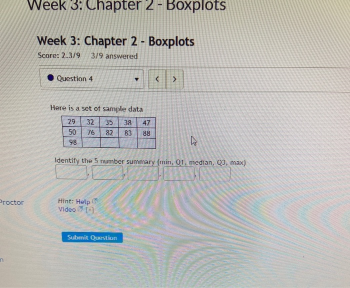 Solved Week 3: Chapter 2 - Boxplots Week 3: Chapter 2 - | Chegg.com Solved Week 3: Chapter 2 - Boxplots Week 3: Chapter 2 - | Chegg.com