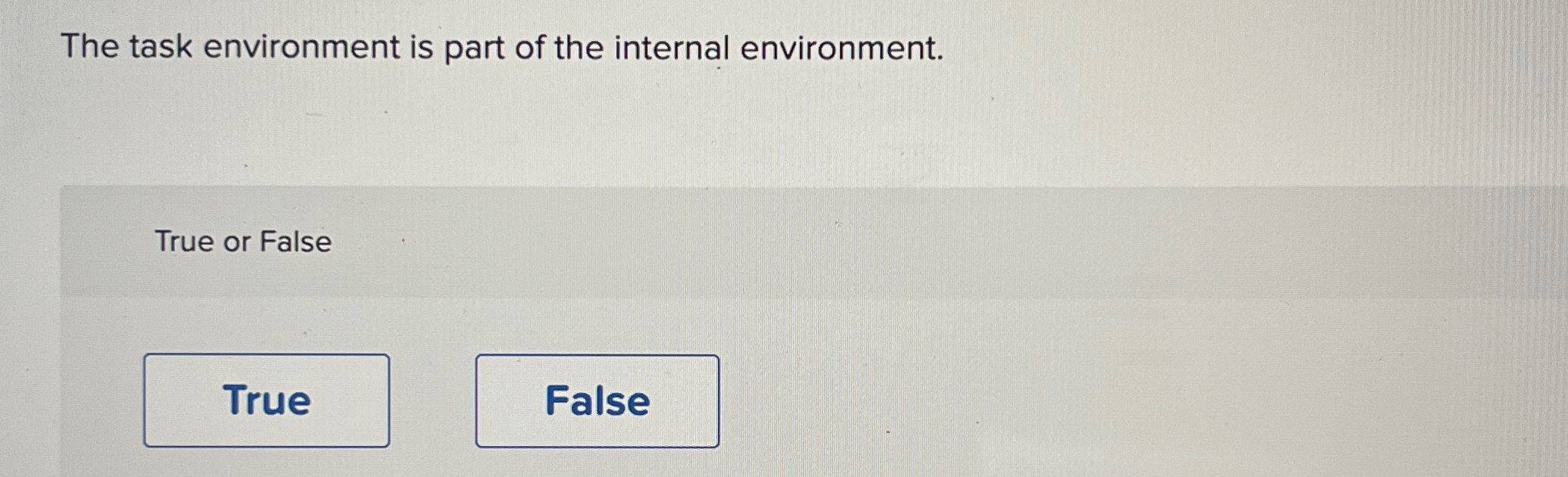 Solved The task environment is part of the internal | Chegg.com