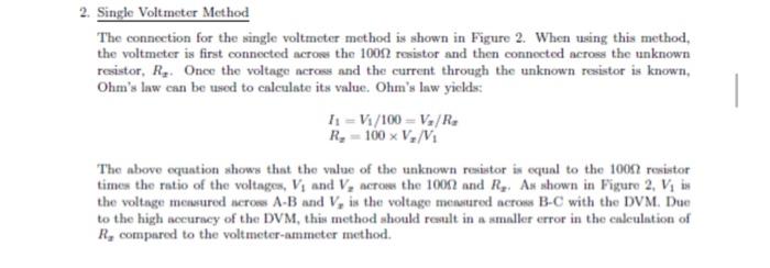 Solved PROCEDURE: 1. Voltmeter-ommeter method: Figure 1 | Chegg.com