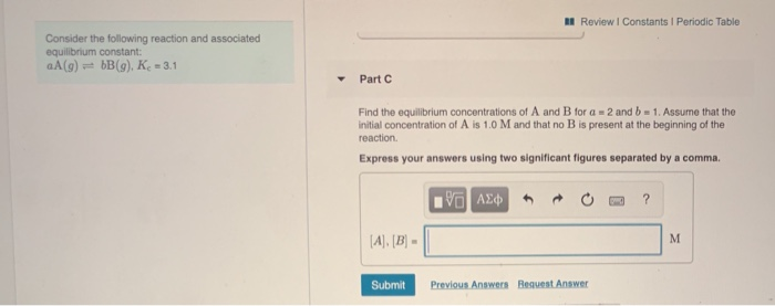 Solved Review l Constants Periodic Table Consider the | Chegg.com