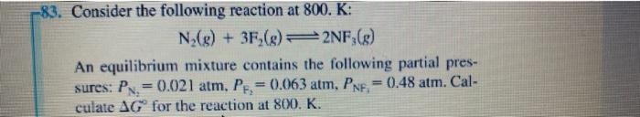 Solved Eree Energy: Pressure Dependence and Equilibrium -71. | Chegg.com