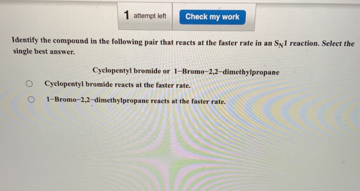 Solved 1 attempt left Check my work Identify the compound in | Chegg.com