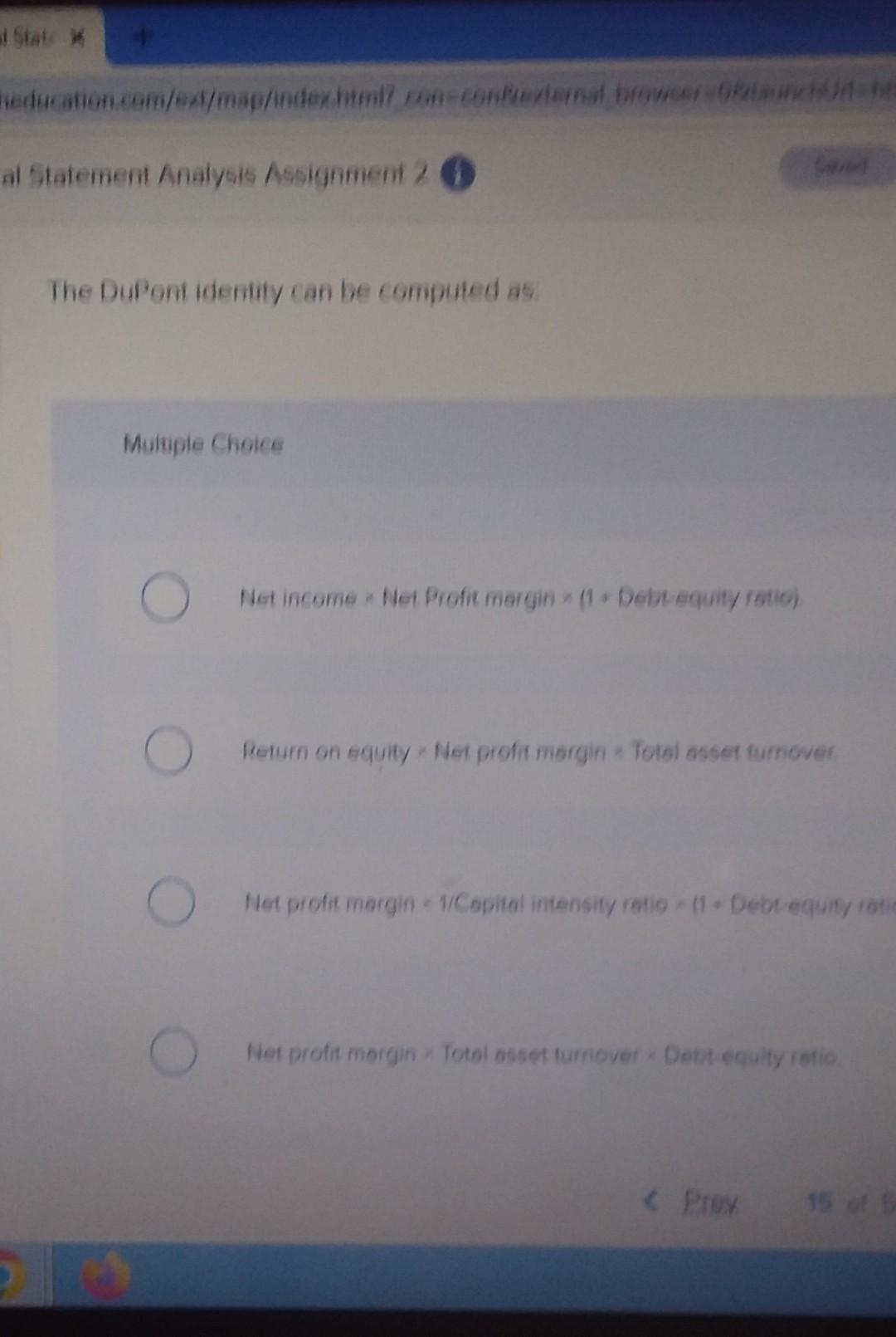 Solved The Dupont identity can he computed as: Muivile | Chegg.com