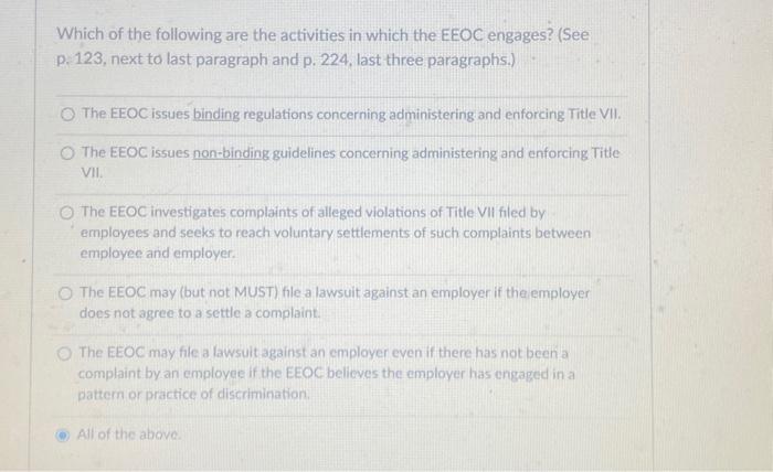 Solved Which of the following are the activities in which | Chegg.com