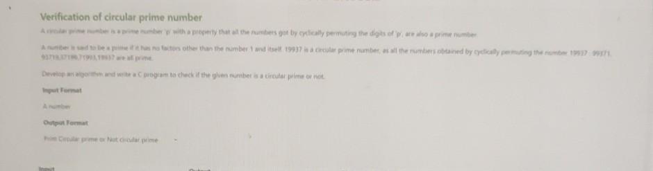 Solved Verification of circular prime number Area property | Chegg.com