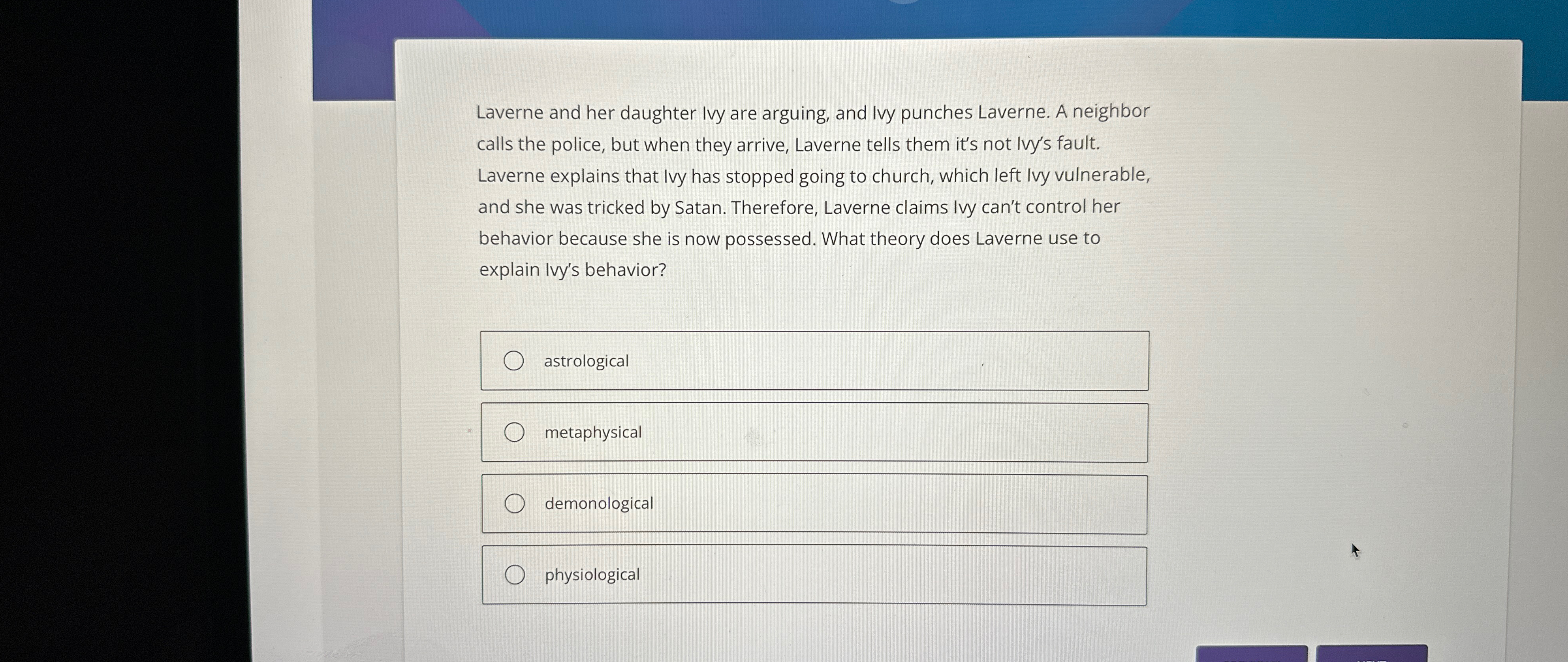 Solved Laverne and her daughter Ivy are arguing, and Ivy | Chegg.com