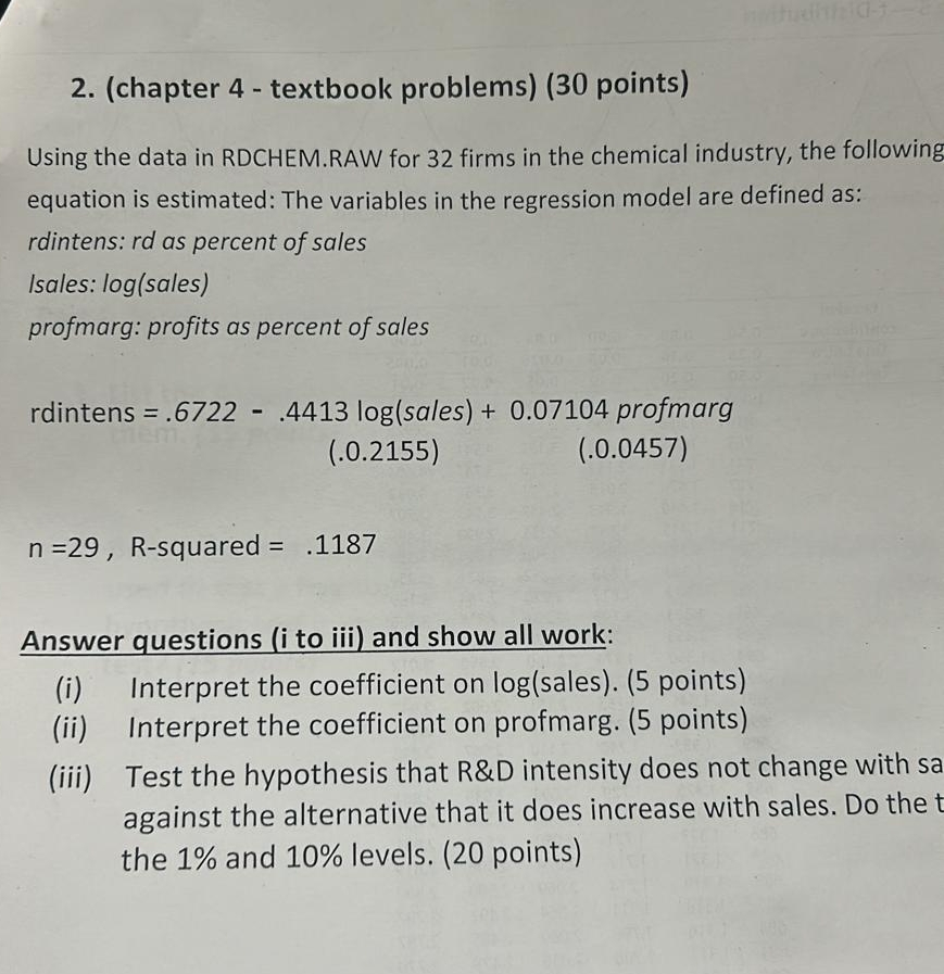 Solved (chapter 4 - ﻿textbook problems) (30 ﻿points)Using | Chegg.com