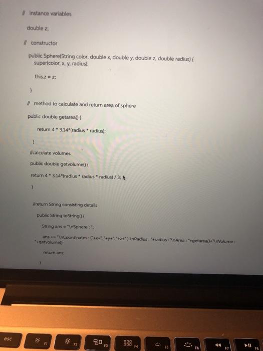 Solved Implementation in JAVA: code: public class ShapeTest | Chegg.com