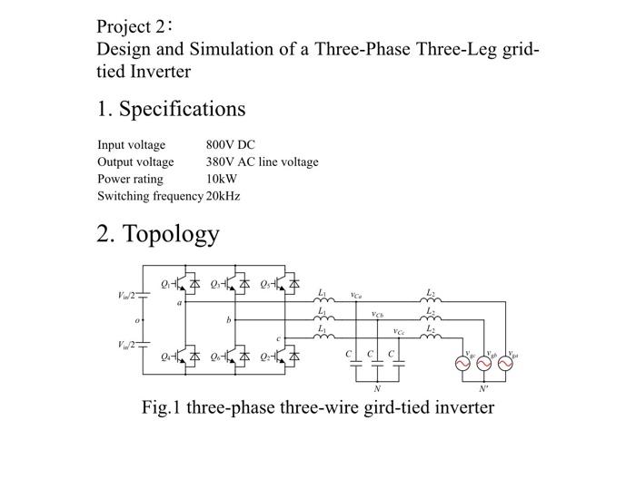 Solved Project 2 Design And Simulation Of A Three Phase