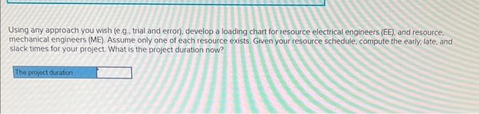 Solved EX8-4 (Static) Given the network plan that... Given | Chegg.com