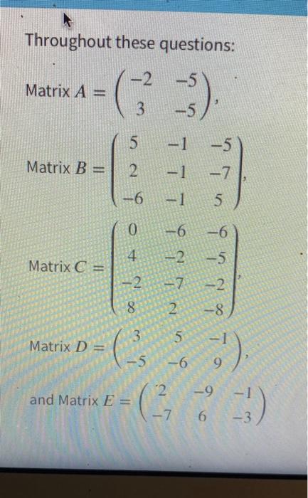 Solved Rows: 4 Columns: 3 -6 0 0 -6C = X -10 -4 -1 -4 -1 -4 | Chegg.com