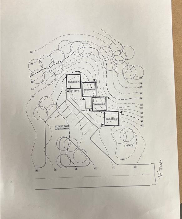 the scale is 30 feet for every 1 inch i need help on | Chegg.com