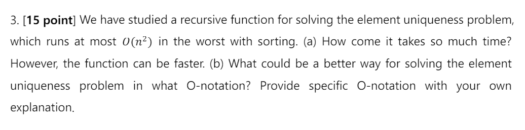 Solved [15 ﻿point] ﻿We have studied a recursive function for | Chegg.com