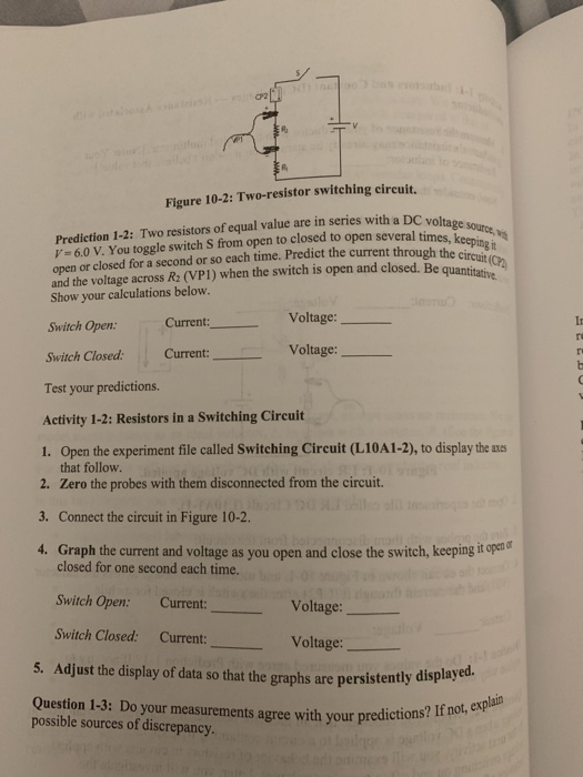 Solved (Due at the beginning of lab) Directions: Read over | Chegg.com