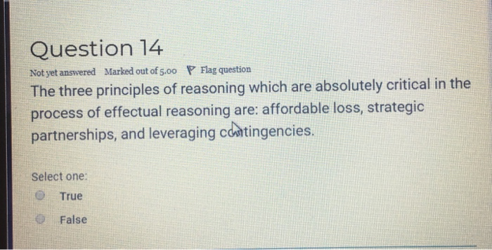 Solved Question 14 Not yet answered Marked out of 5.00 P | Chegg.com