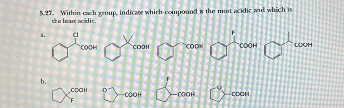 Solved Within each group, indicate which compound is the | Chegg.com