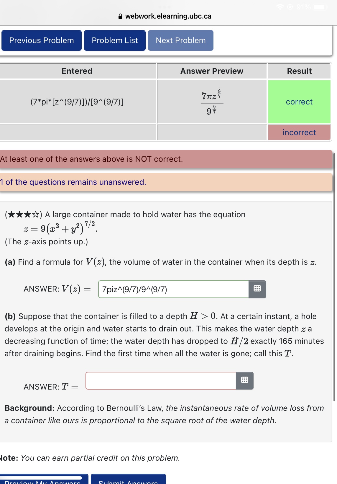 Solved (*********ϖ) ﻿A large container made to hold water | Chegg.com