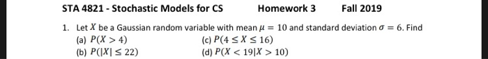 Solved Sta 4821 Stochastic Models For Cs Homework 3 Fall