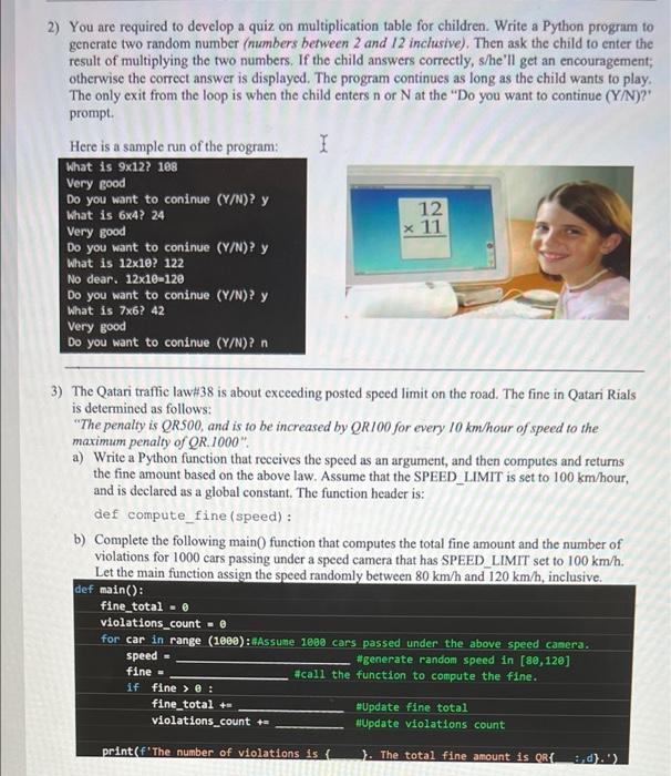 Solved 2) You are required to develop a quiz on | Chegg.com