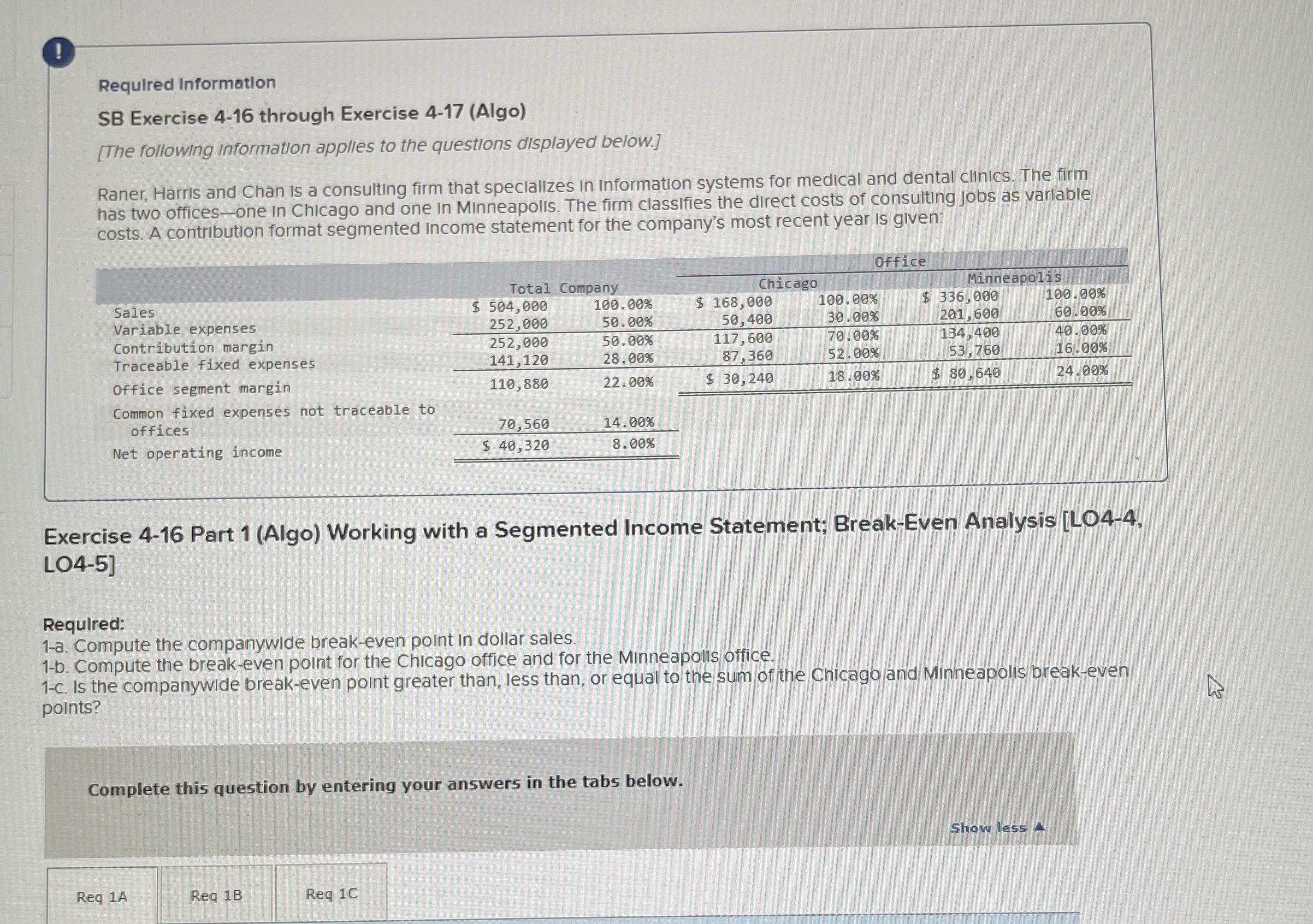 Solved Required InformationSB Exercise 4-16 ﻿through | Chegg.com