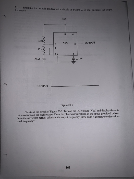EXPERIMENT 23 MULTIVIBRATORS OBJECTIVES: U Construct | Chegg.com
