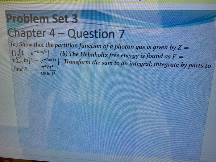 Solved Problem Set 3 Chapter 4 - Question 7 (a) Show that | Chegg.com