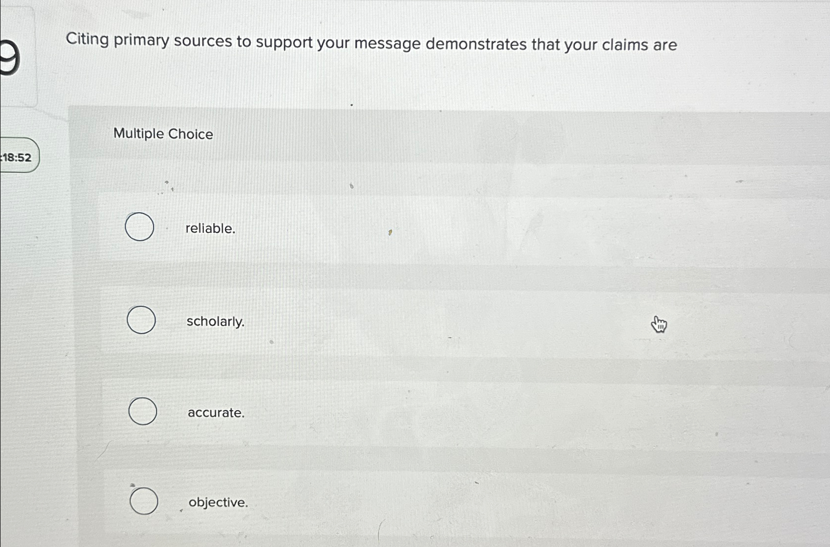 Solved Citing primary sources to support your message | Chegg.com