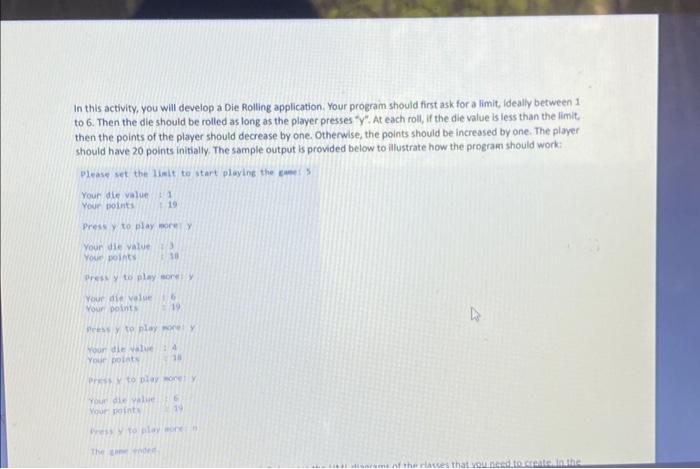 In this activity, you will develop a Die Rolling | Chegg.com