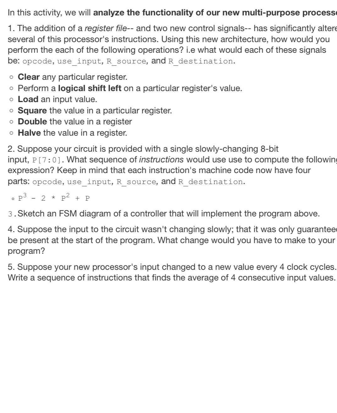 Solved In this activity, we will analyze the functionality | Chegg.com