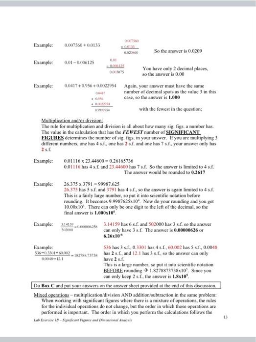 Solved ARE hem 310 Lab Exercise - \#1B Uncertainty in | Chegg.com