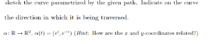 Solved sketch the curve parametrized by the given path. | Chegg.com